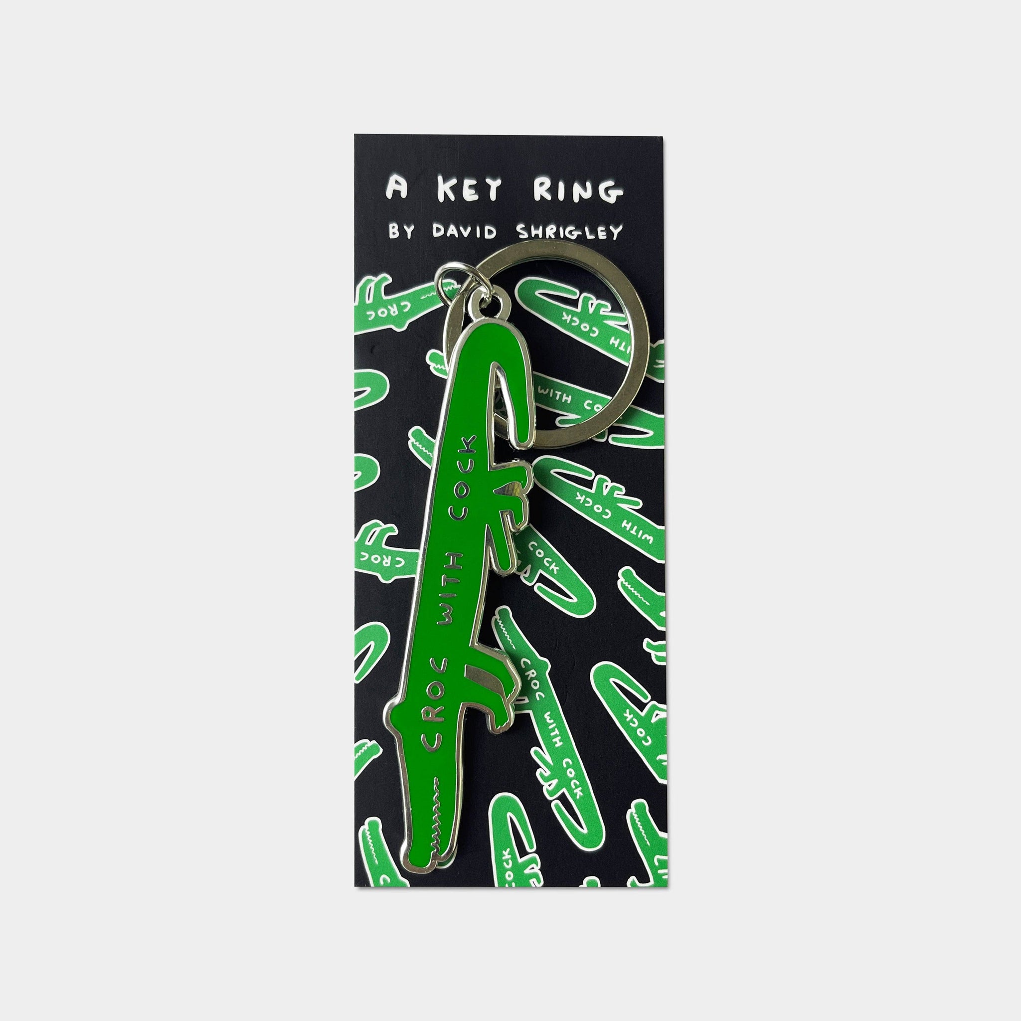 David Shrigley Keyring - Croc With Cock – Wanda Harland